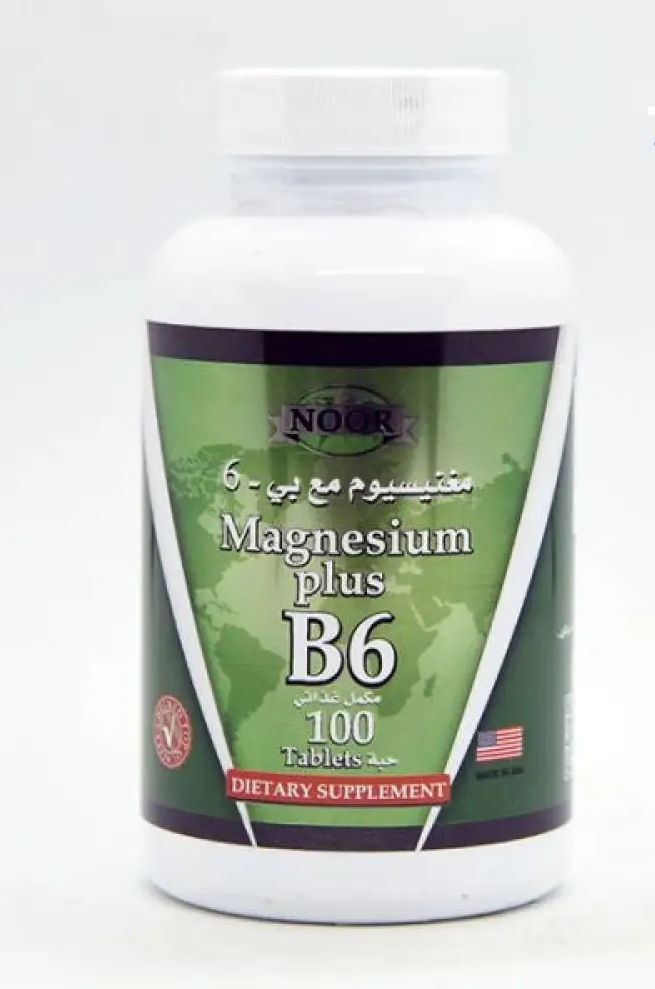 NOOR MAGNESIUM PLUS + B6 100TABLETS | Rosh Medical Company